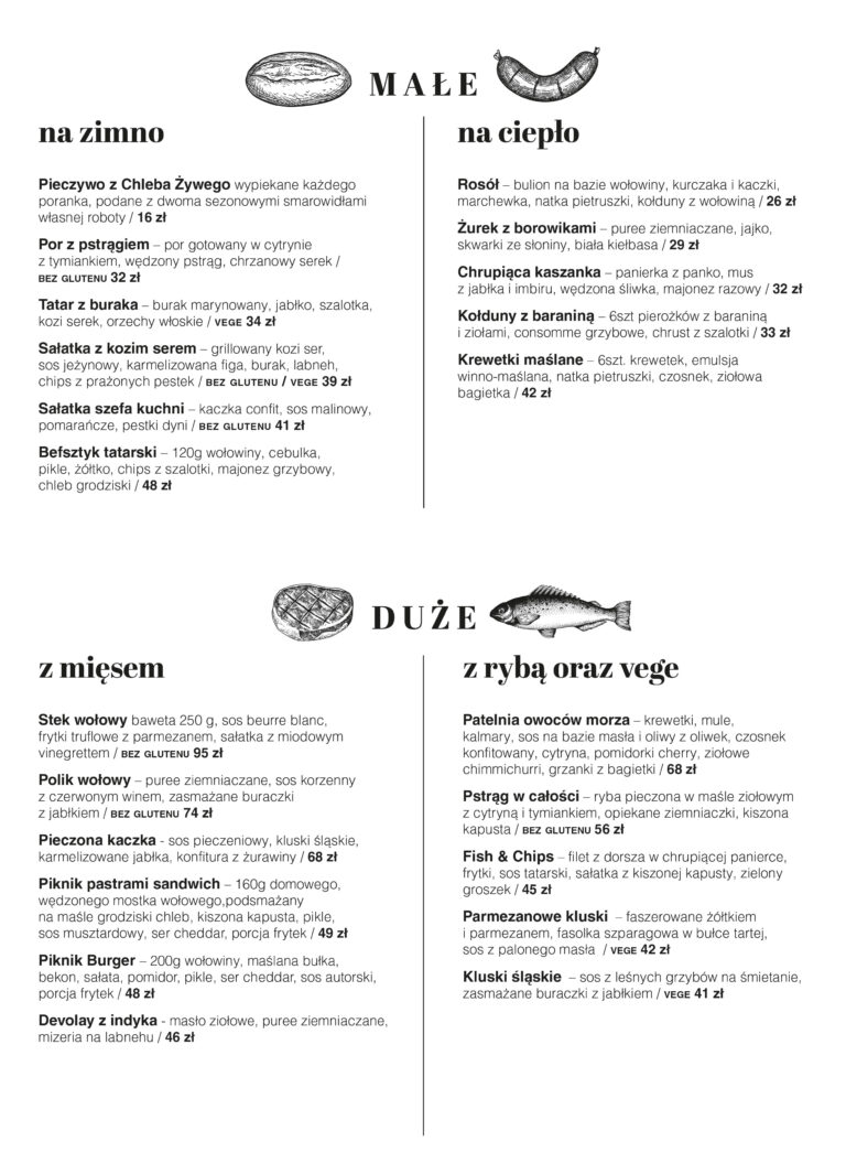 Menu – Restauracja Piknik – Grodzisk Mazowiecki